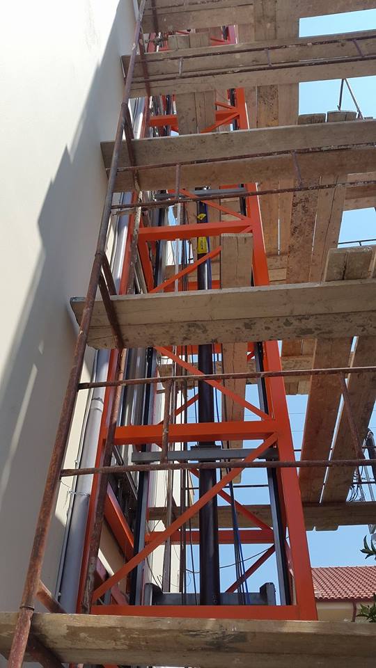 External lift installation at Kiato | innovatechlift.gr