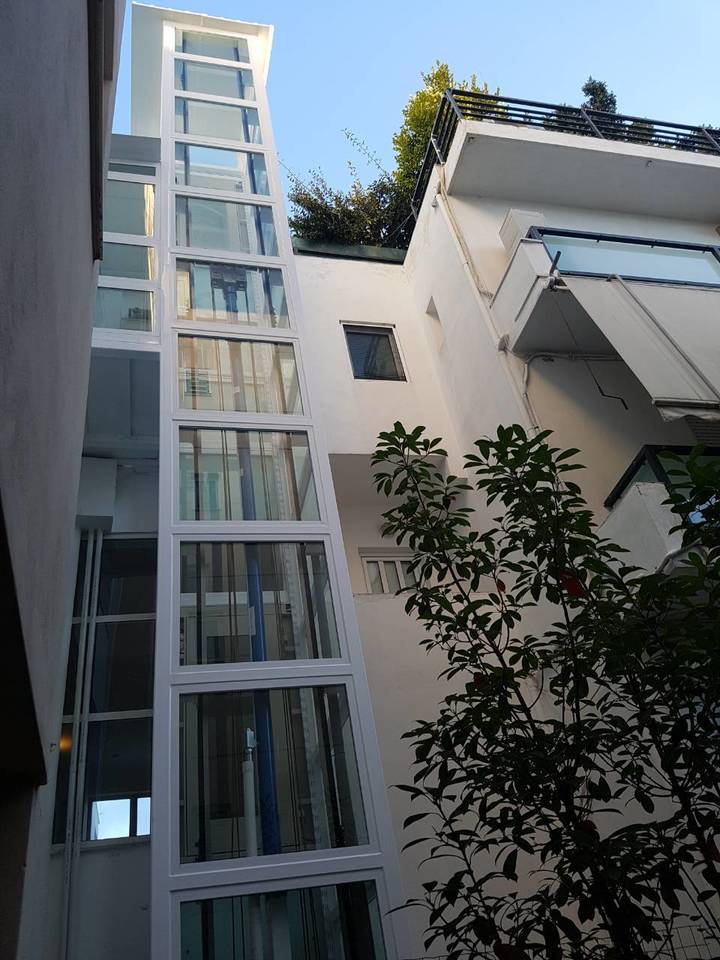 εγκατάσταση ανελκυστήρα στο Νέο Ψυχικό - εξωτερικός ανελκυστήρας